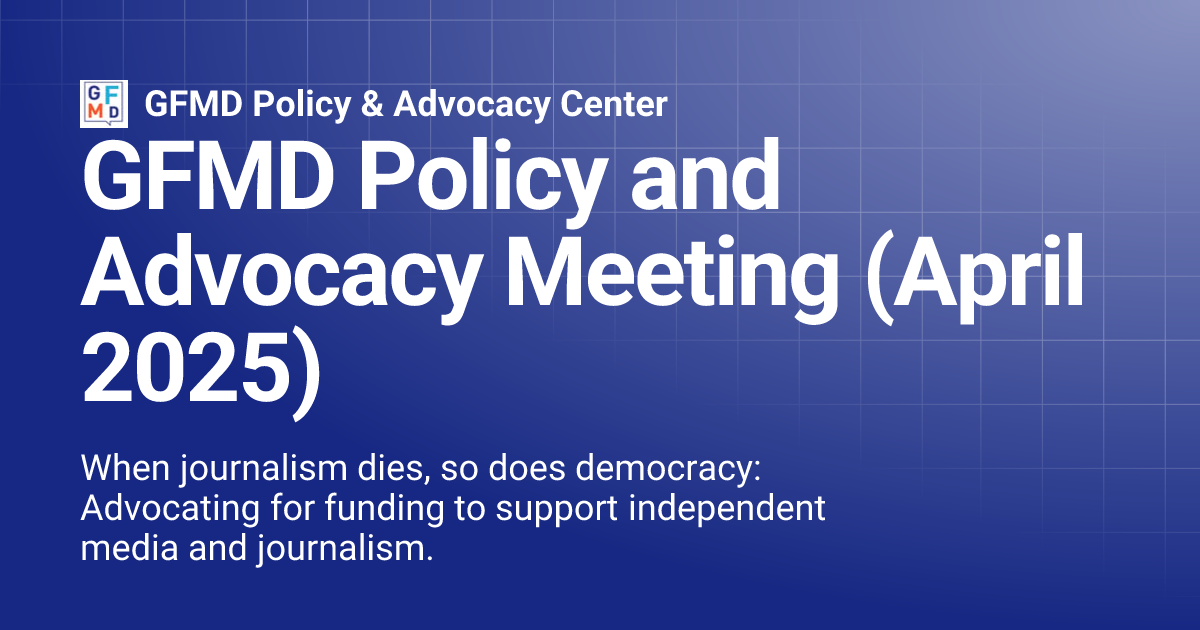 GFMD Policy and Advocacy Meeting (April 2025) | GFMD Policy & Advocacy ...